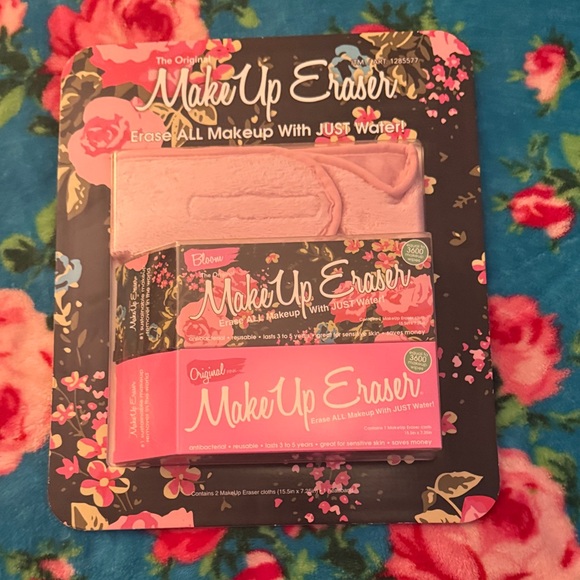 MakeUp Eraser | Makeup | Makeup Eraser Pink Floral Makeup Remover Kit ...